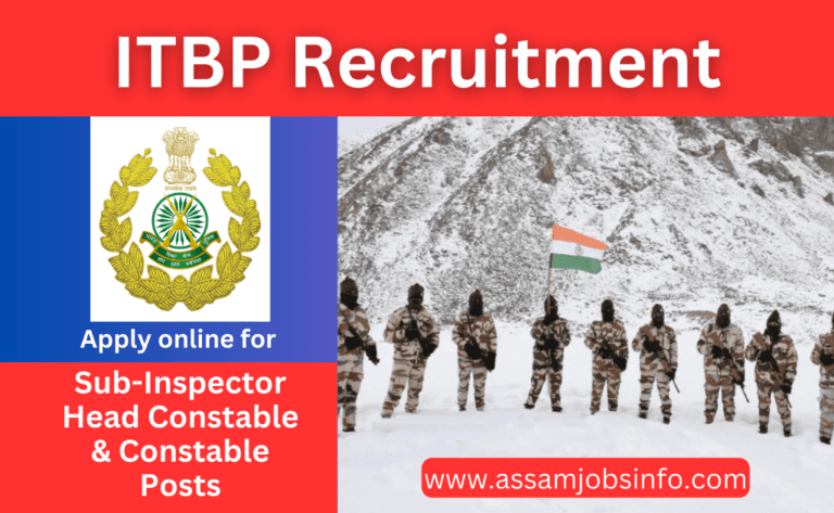 Indo Tibetan Border Police Force (ITBP) Recruitment 526 post