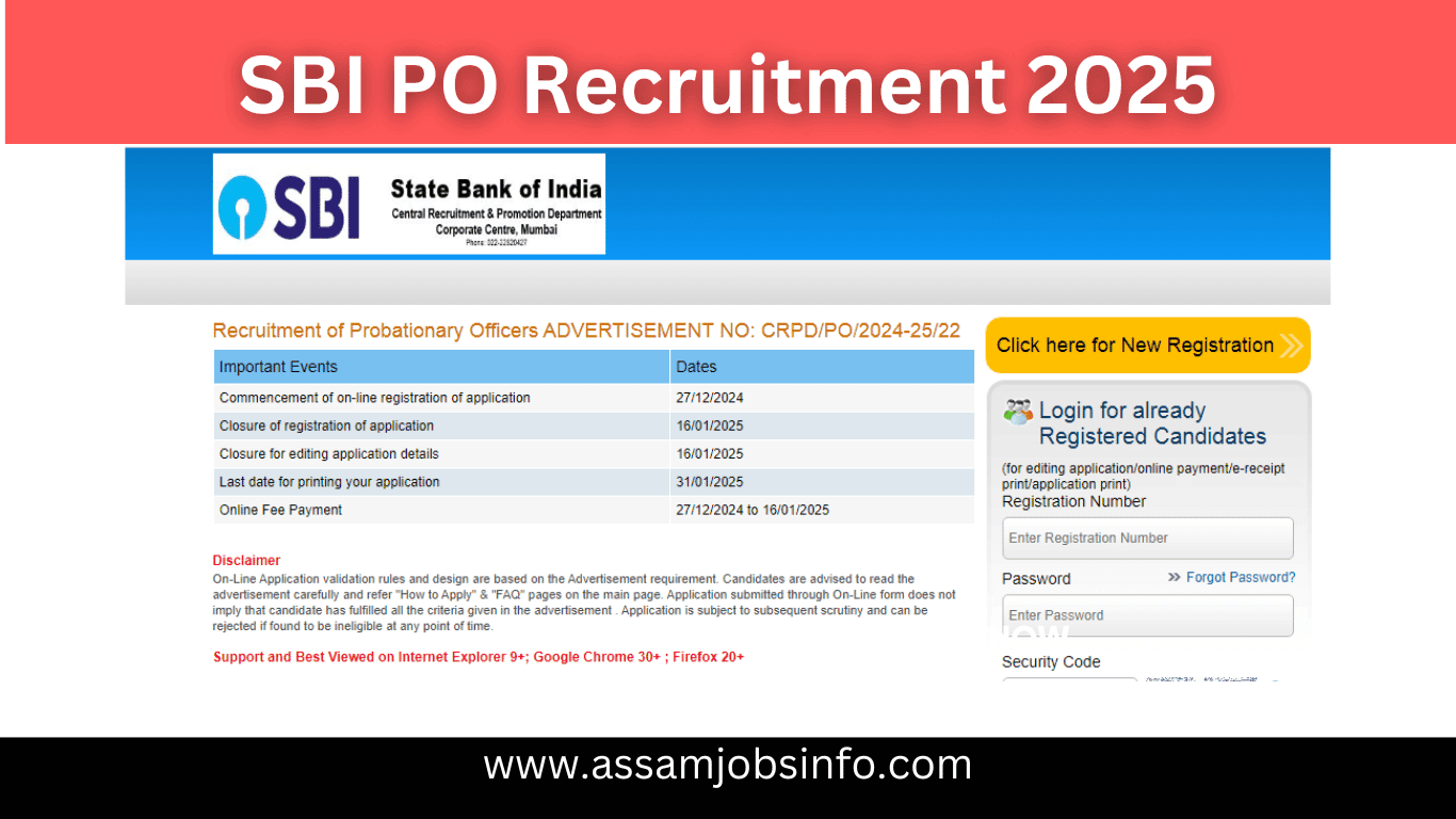 SBI Probationary Officers Recruitment Apply for 600 Post